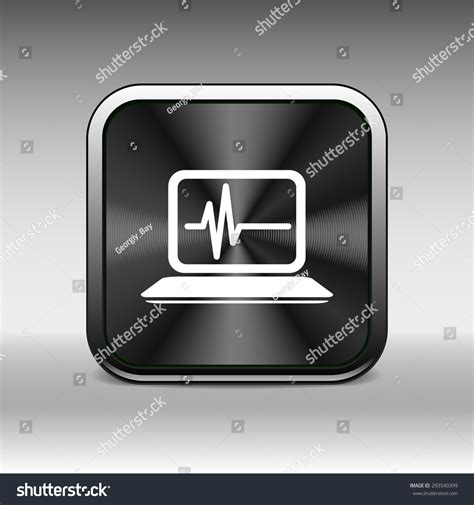 Computer Diagnostics Icon Laptop Test Isolated Stock Vector Royalty Free 293540399 Shutterstock