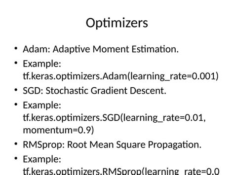 detailed tensorflow keras cheatsheet pptx