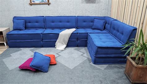 Blue Furniture Sectional Couch On Sale Blue Cushion Floor