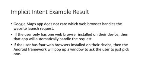 Android Topics What are Intents? Implicit Intents vs. Explicit Intents ...