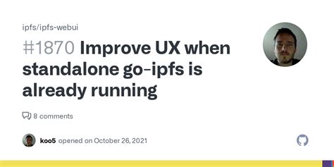 improve ux when standalone go ipfs is already running · issue 1870