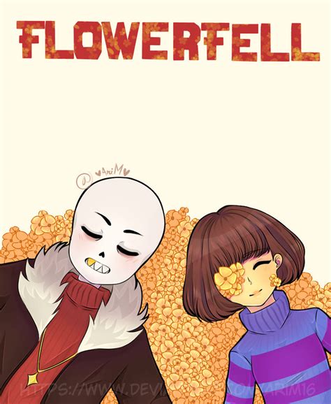 Sans X Frisk Flowerfell By Arim16 On Deviantart