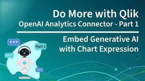 Qlik On Linkedin Openai Analytics Connector Embed Generative Ai Insights Chart…