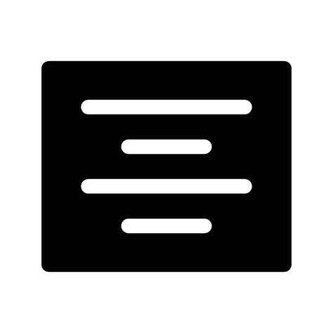 Align Center Icon Vector Symbol Design Illustration 26629720 Vector Art At Vecteezy