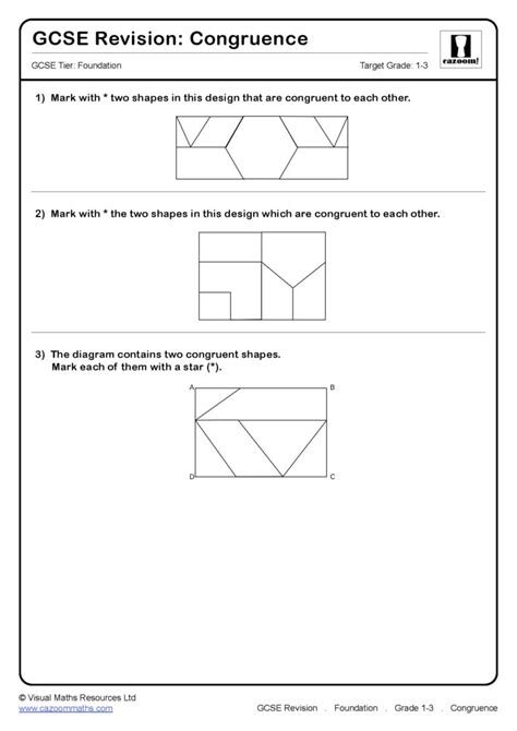 Congruence Gcse Questions Gcse Revision Questions