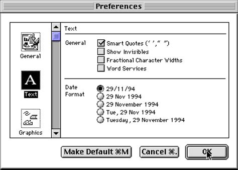 Dialogue Box From Claris Office The Check Boxes At The Top Can Be Download Scientific