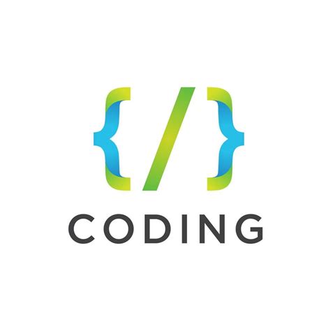 Coding Logo Design Template 4908595 Vector Art At Vecteezy
