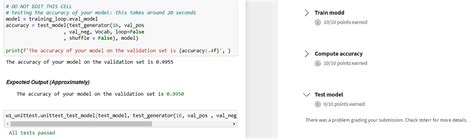 Test Model Grading Probelm Nlp With Sequence Models Deeplearningai