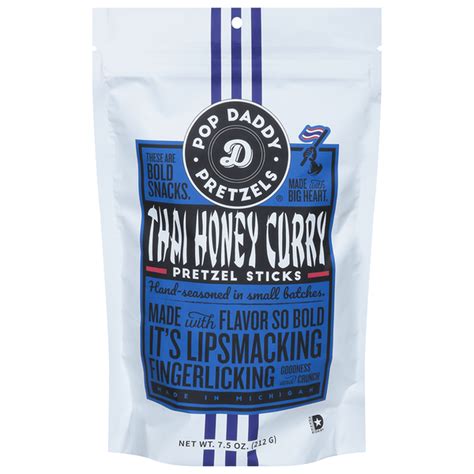Pop Daddy Pretzels Pretzel Sticks Thai Honey Curry 7 5 Oz Delivery