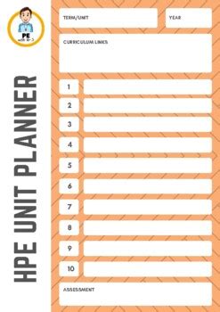 HPE Unit Planner Template By PE Buddy TPT