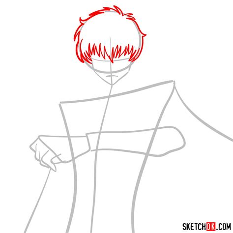 How To Draw Suzaku Kururugi Code Geass Sketchok Easy Drawing Guides
