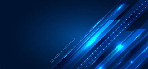 Abstract Technology Digital Futuristic Concept Diagonal Stripes Lines With Glowing Light Rays