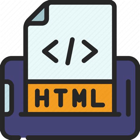 Html Code Document Mobile Programming Icon Download On Iconfinder