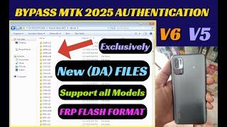 Mtk Auth Bypass Tool V8 V5 V6 Disable Da File Or Auth Mediatek Format Flash All Chipset 2025