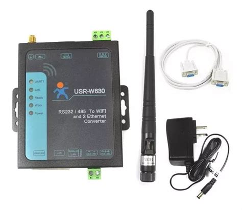 Usr W630 Conversor Serial Wifi 2x Ethernet Rs232 Rs485 Novo Parcelamento Sem Juros