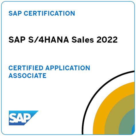 Sap Certified Application Associate Sap S4hana Sales 2022 Credly