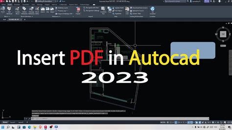 How To Insert Pdf In Autocad 2023 Autocad Pdf Insert Pdf To Dwg