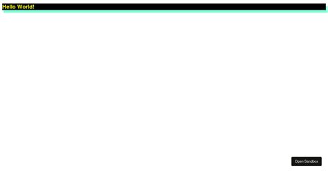 Inline Styling In Jsx Forked Codesandbox