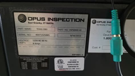 Opus Inspection Esp10400 60 Tx Obd Vehicle Inspection System Ebay