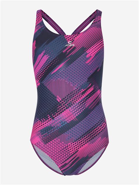 Купальник слитный для девочек Joss арт 102018 фиолетовый цвет — купить за 1299 руб отзывы в