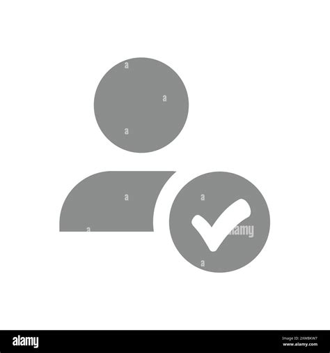 Account Accepted Vector Icon Profile User Avatar And Checkmark Stock Vector Image And Art Alamy