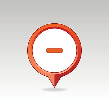 Minus Pin Map Icon Map Pointermarkers Vector Location Mark Vector