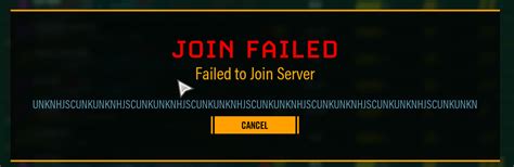 if you try but fail to join a server multiple times the bugcode below