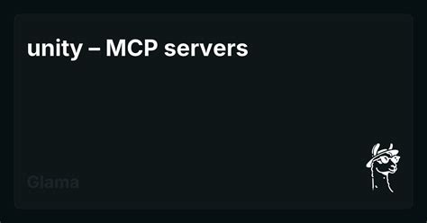 Unity Mcp Servers Glama