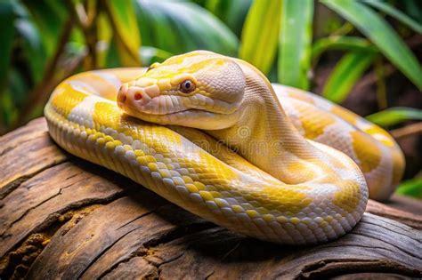 Albino Python In Captivity A Fascinating Showcase Of Gentle Nature And