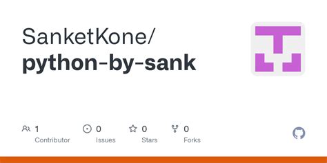 Github Sanketkone Python By Sank