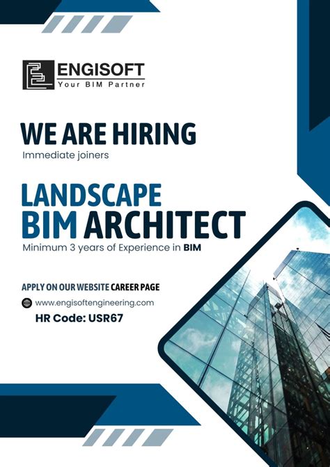 Engisoft Engineering On Linkedin Immediate Opening Landscape Bim Architect Dubai