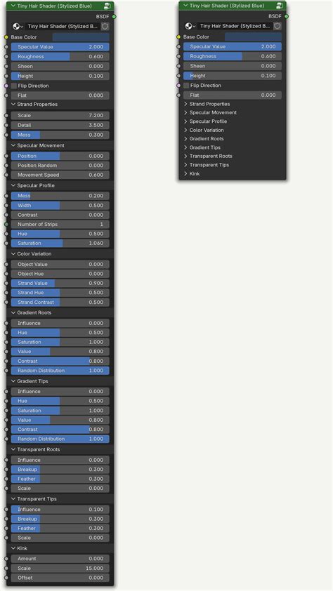 Tiny Hair Shader