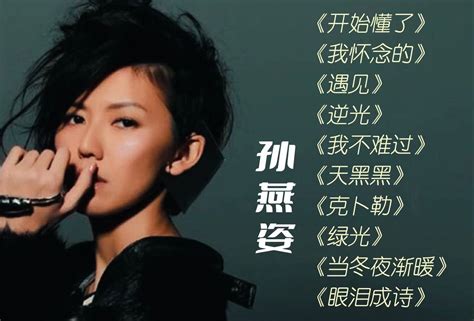 【孙燕姿】经典神级歌曲合集！《开始懂了》《我怀念的》《遇见》《逆光》《我不难过》《天黑黑》《绿光》 As十月 音乐 哔哩哔哩视频