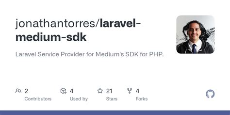 Github Jonathantorreslaravel Medium Sdk Laravel Service Provider