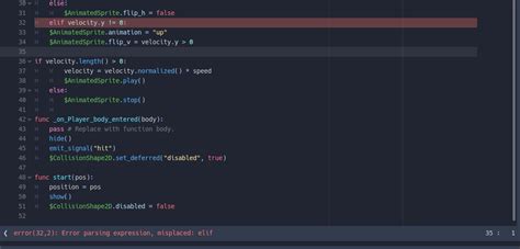 godot docs your first 2d game coding your player questions godot forums