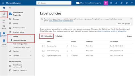 Create And Publish Sensitivity Labels Microsoft Learn