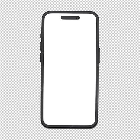 3d макет смартфона с пустым белым экраном шаблон вида спереди телефона шаблон сообщения