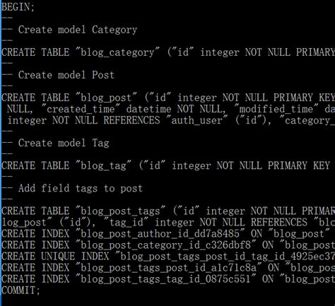django blog 04 django 数据库迁移 django数据库迁移 csdn博客
