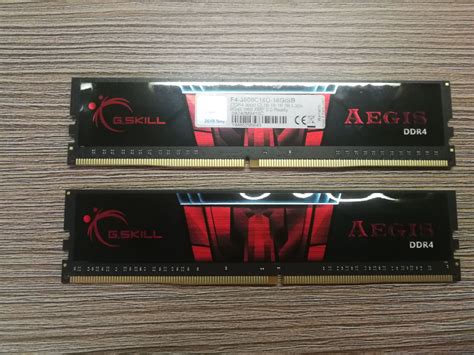 Оперативная память G Skill Ddr4 16gb 2x8gb 3000mhz Pc 24000 Aegis F4