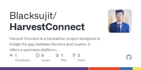 Github Blacksujitharvestconnect Harvest Connect Is A Hackathon