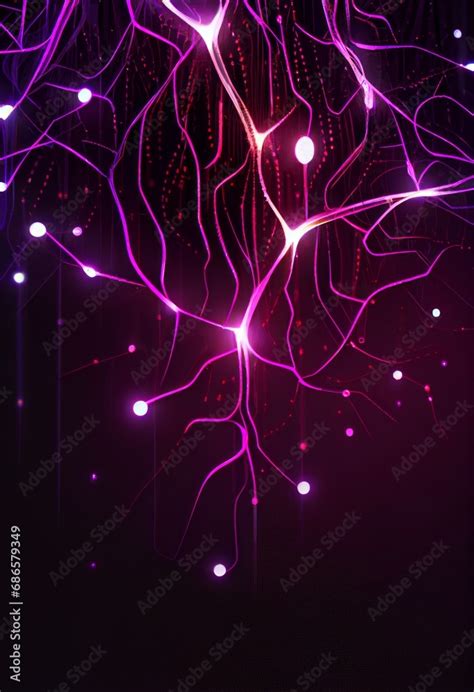 Neural Connections Forming In The Brain Concept Of Psychology