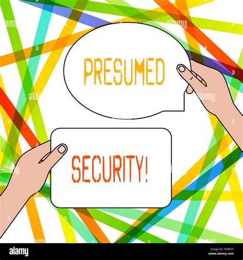 Writing Note Showing Presumed Security Business Concept For System