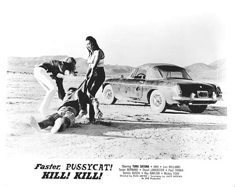 Faster Pussycat Kill Kill X Inch Photo Tura Satana Haji With MG Midget Photographs
