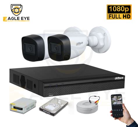2 Fhd Cctv Dahua Camera Package 2mp Eagle Eye Security System