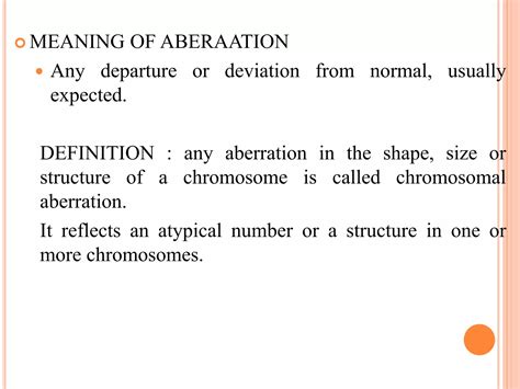 Chromosomal Aberration Pptx