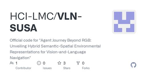 GitHub HCI LMC VLN SUSA Official Code For Agent Journey Beyond RGB Unveiling Hybrid
