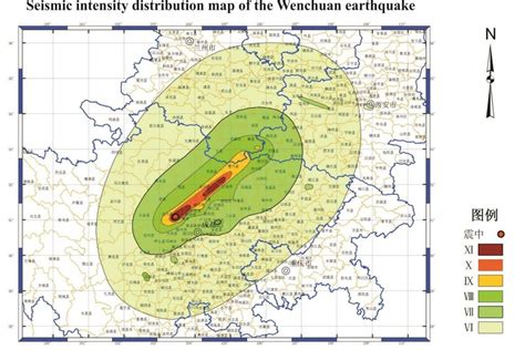 Intensity Distribution Map Of The Wenchuan Earthquake Announced By The Download Scientific