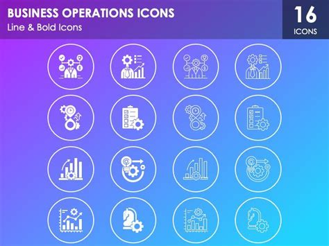 Business Operations Icons For PowerPoint And Google Slides Power Point Template Business