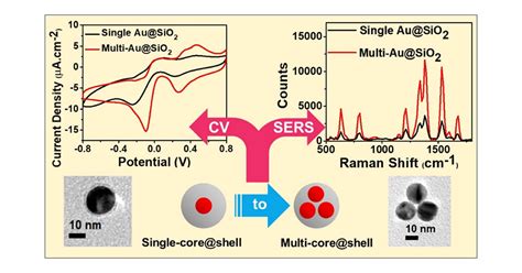 Multiple Gold Nanoparticle Cores Within A Single Sio2 Shell For