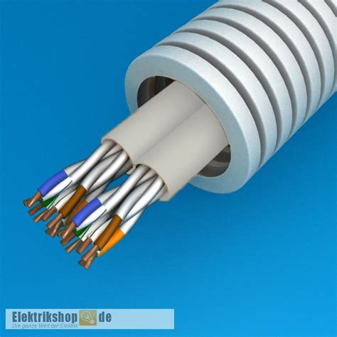 Kabowell Wellrohr Mit Cat7 Duplex Datenkabel
